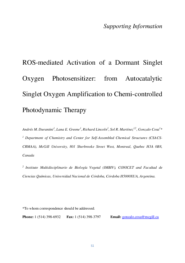 (PDF) Reactive Oxygen Species Mediated Activation of a Dormant Singlet ...