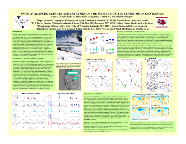 (PDF) Snow Avalanche Climate and Extremes of the Western United States ...