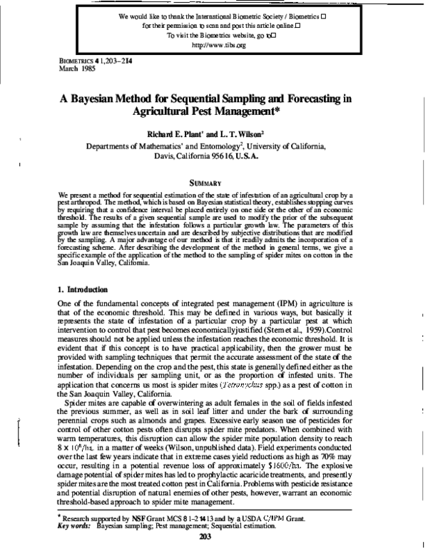 Pdf A Bayesian Method For Sequential Sampling And Forecasting In