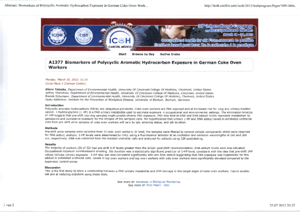 (PDF) Biomarkers of polycyclic aromatic hydrocarbon (PAH)-associated ...