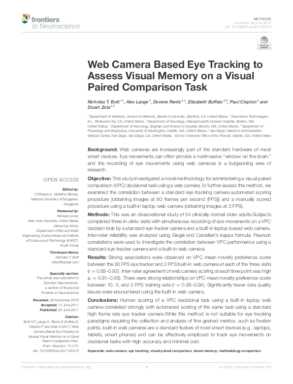PDF Camera Based Eye Tracking To Assess Visual Memory On A Visual pdf-web-camera-based-eye-tracking-to-assess-visual-memory-on-a-visual