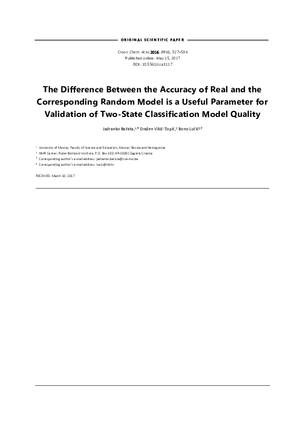 (PDF) The Difference Between the Accuracy of Real and the Corresponding ...