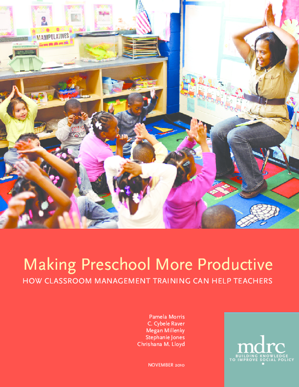 (PDF) Making Preschool More Productive: How Classroom Management ...