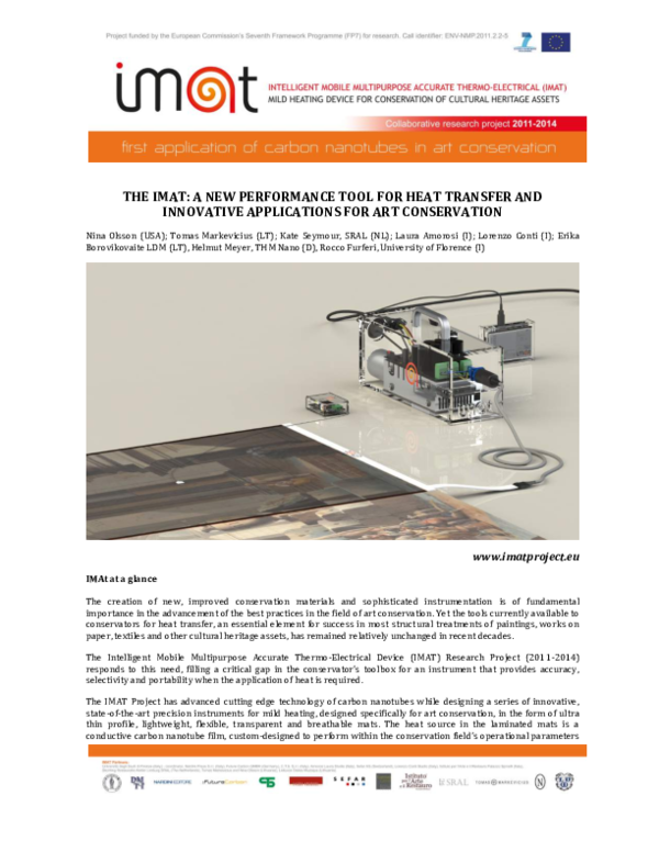 (PDF) The Imat: A New Performance Tool for Heat Transfer and Innovative ...
