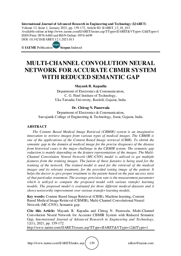 (PDF) MULTI-CHANNEL CONVOLUTION NEURAL NETWORK FOR ACCURATE CBMIR ...