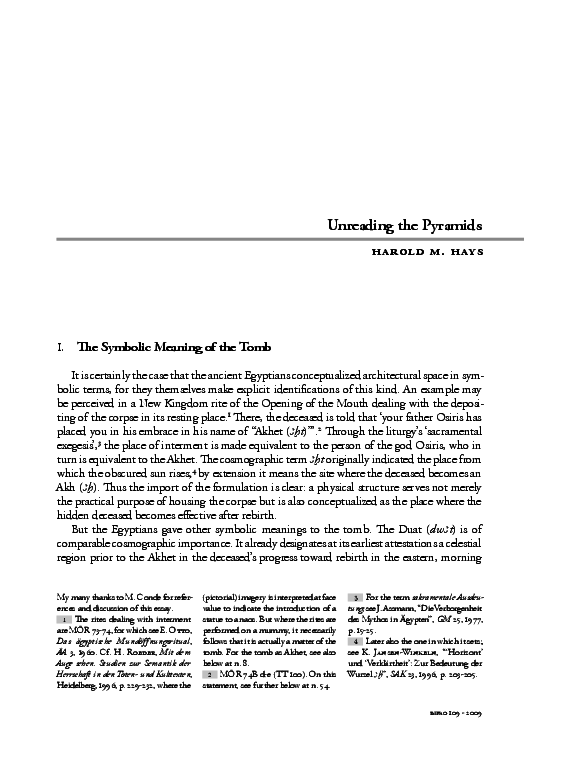 (PDF) The Ancient Egyptian Pyramid Texts | reham abd el aal - Academia.edu