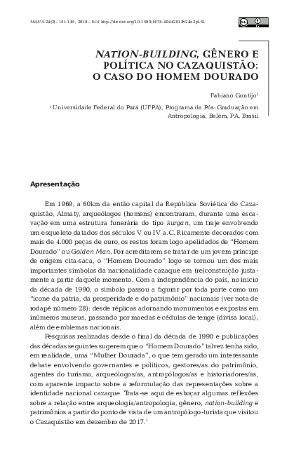 (PDF) Nation-Building, gênero e política no Cazaquistão: O caso do ...