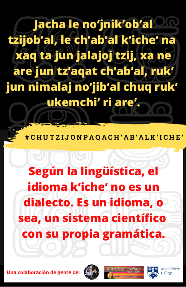 (PDF) K'iche' language revitalization posters