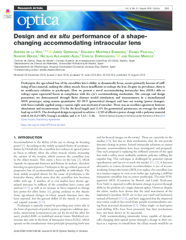 (PDF) Design and ex situ performance of a shape-changing accommodating ...