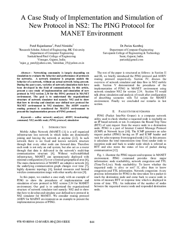 (PDF) A case study of implementation and simulation of new protocol in ...