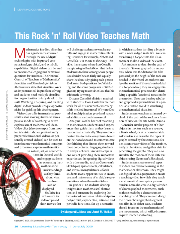 (PDF) This Rock 'n' Roll Video Teaches Math
