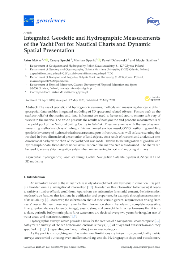 (PDF) Integrated Geodetic and Hydrographic Measurements of the Yacht ...