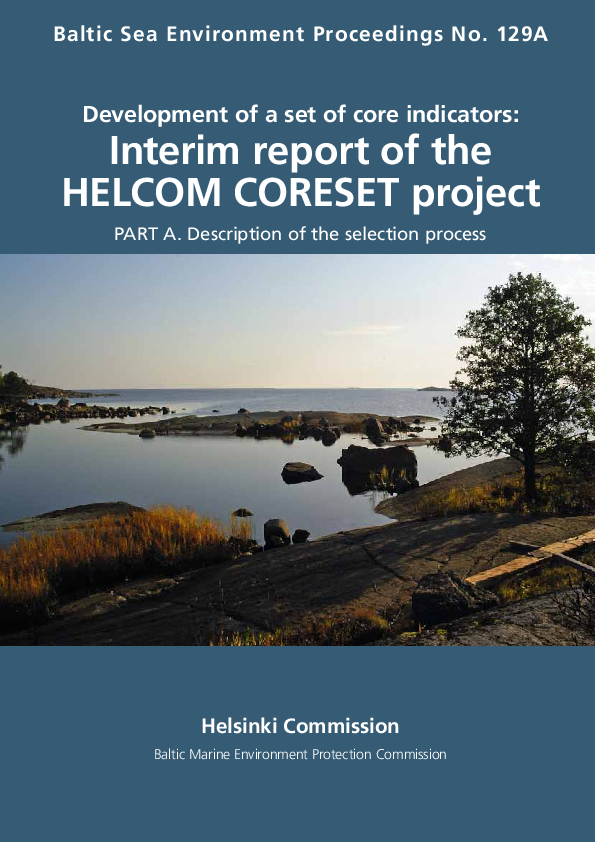 (PDF) HELCOM, 2012. Development of a set of core indicators: Interim report of the HELCOM ...