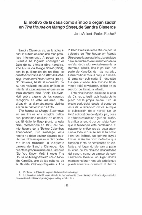 (PDF) El motivo de la casa como símbolo organizador en The House on ...