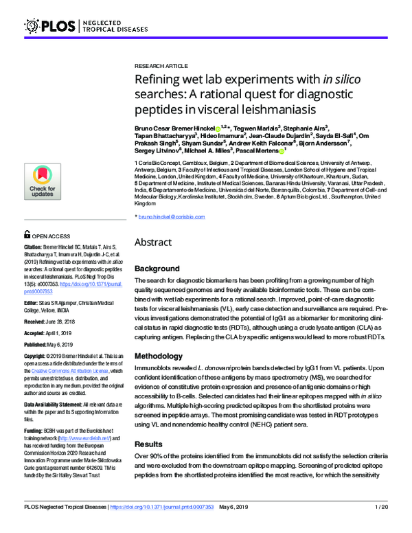 (PDF) Refining wet lab experiments with in silico searches: A rational ...