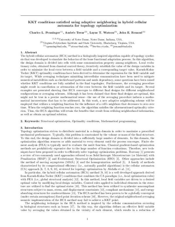 (PDF) KKT conditions satisfied using adaptive neighboring in hybrid cellular automata for ...
