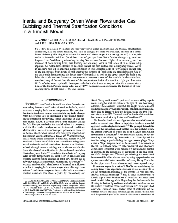(PDF) Inertial and buoyancy driven water flows under gas bubbling and ...