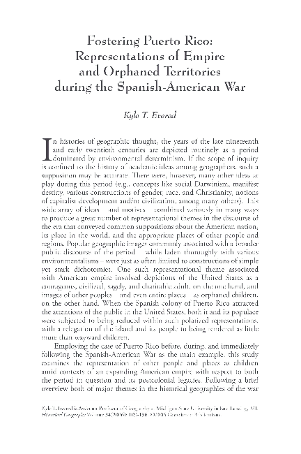 (PDF) Fostering Puerto Rico: representations of empire and orphaned ...