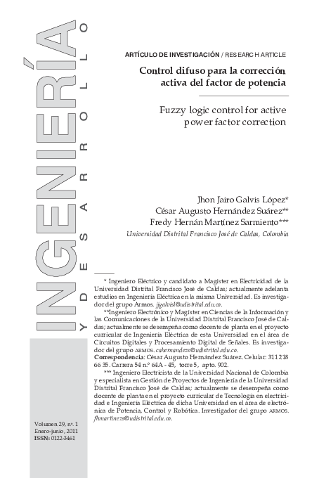 (PDF) Fuzzy logic control for active power factor correction