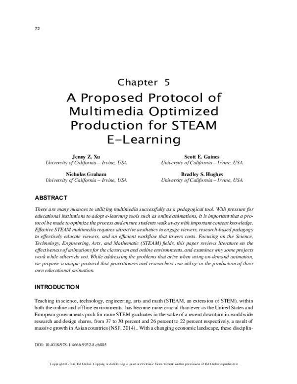 (PDF) A Proposed Protocol of Multimedia Optimized Production for STEAM ...