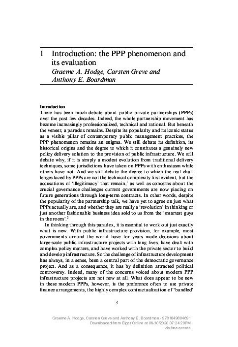 (PDF) Introduction: The PPP Phenomenon and its Evaluation