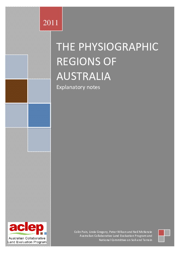 (PDF) The physiographic regions of Australia: explanatory notes