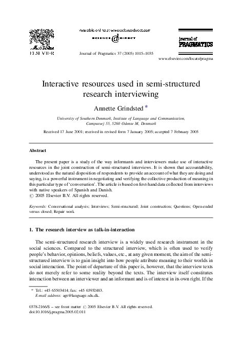 (PDF) Interactive resources used in semi-structured research interviewing