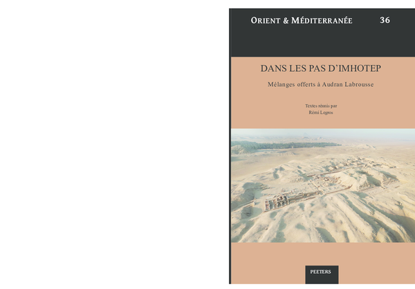 (PDF) Dans les pas d'Imhotep. Mélanges offerts à Audran Labrousse ...