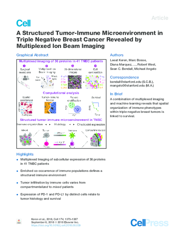 (PDF) A Structured Tumor-Immune Microenvironment in Triple Negative ...