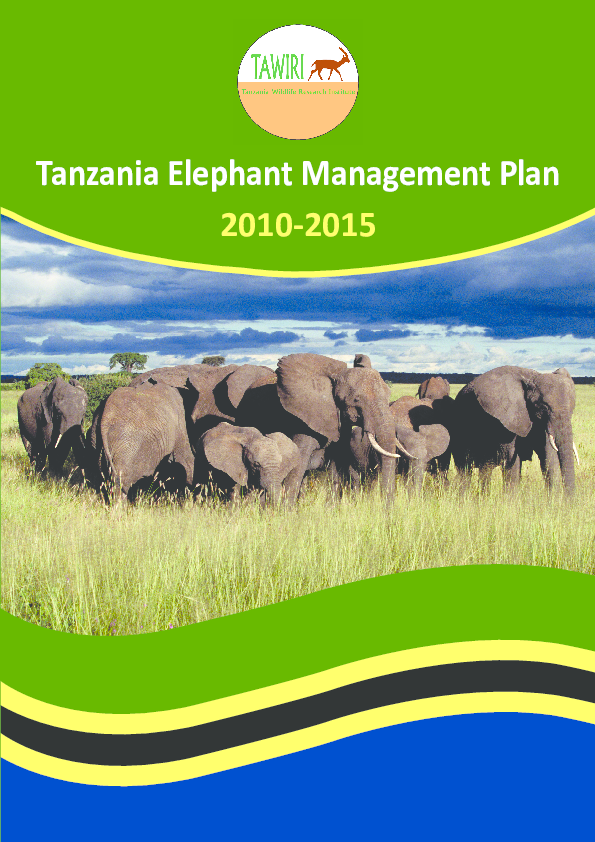 (PDF) Tanzania Elephant Management Plan