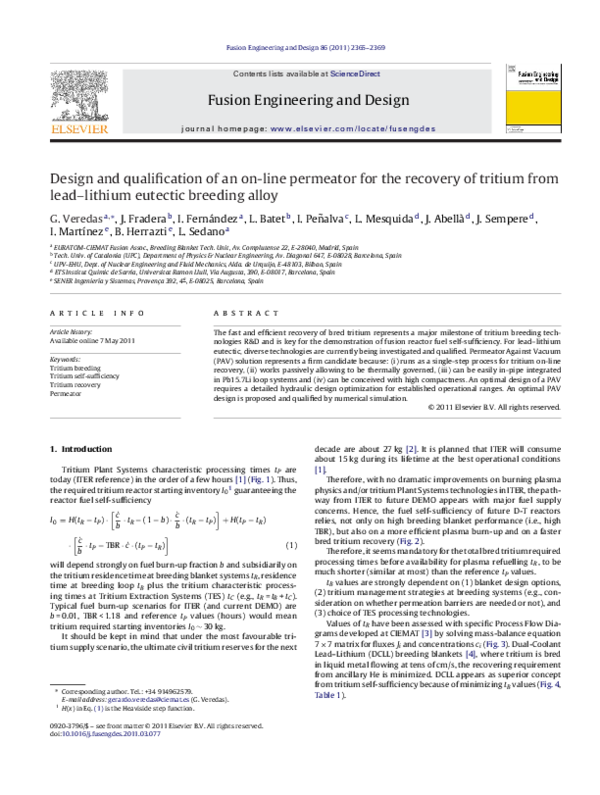 (PDF) Design and qualification of an on-line permeator for the recovery ...