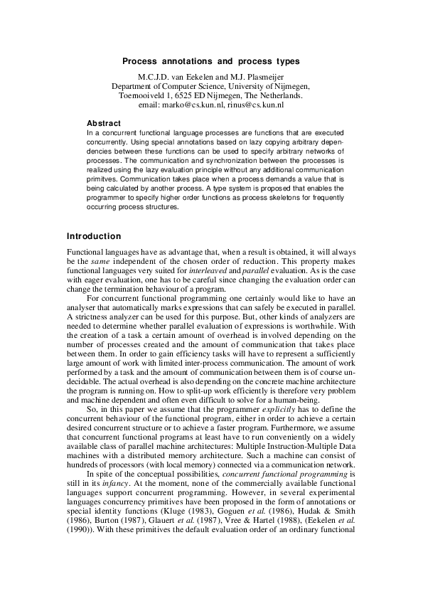 (PDF) Process annotations and process types