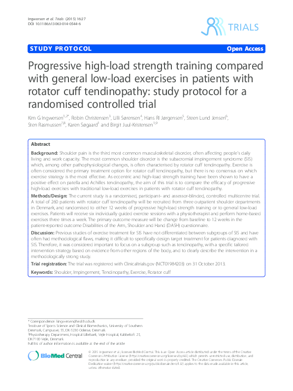 (PDF) Progressive high-load strength training compared with general low ...