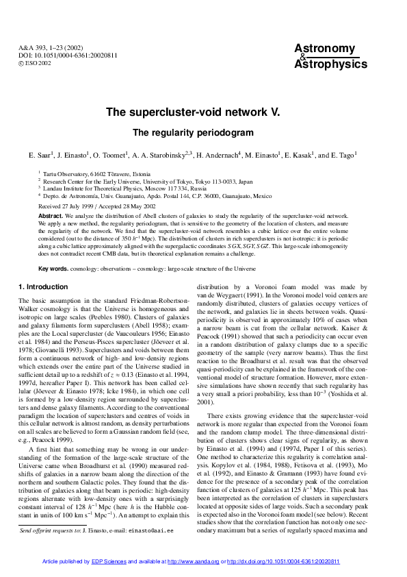 (PDF) The supercluster-void network V