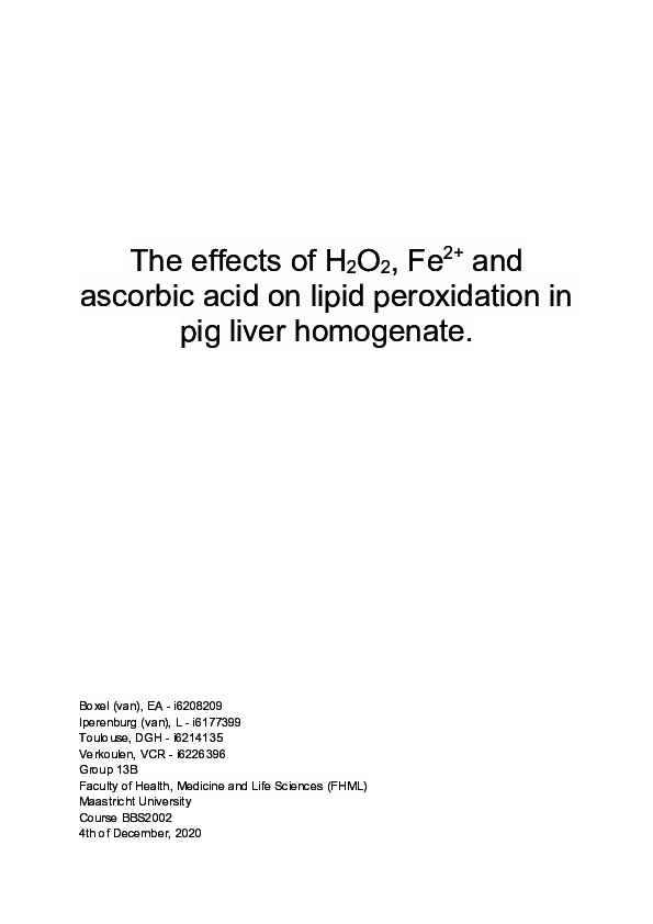 (DOC) The effects of H2O2, Fe2+ and ascorbic acid on lipid peroxidation ...