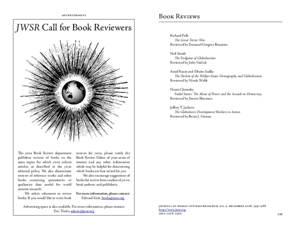 (PDF) Review of "The Globalizers: Development Workers in Action," by ...