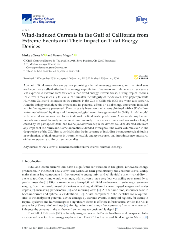 (PDF) Wind-Induced Currents in the Gulf of California from Extreme ...