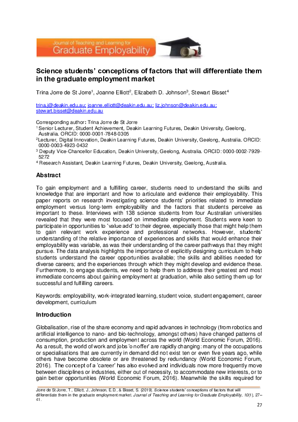 (PDF) Science students’ conceptions of factors that will differentiate ...