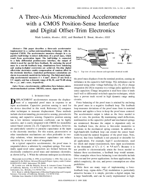 (PDF) A three-axis micromachined accelerometer with a CMOS position ...