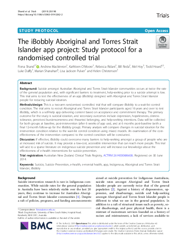 (PDF) The iBobbly Aboriginal and Torres Strait Islander app project ...