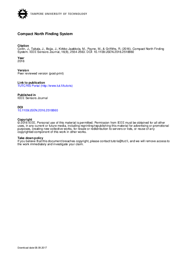 (PDF) Compact North Finding System