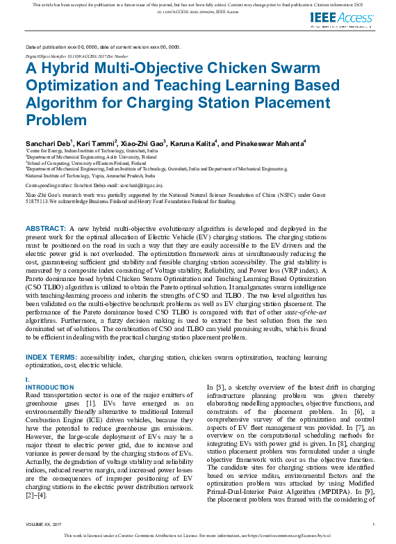 (PDF) A Hybrid Multi-Objective Chicken Swarm Optimization and Teaching Learning Based Algorithm ...