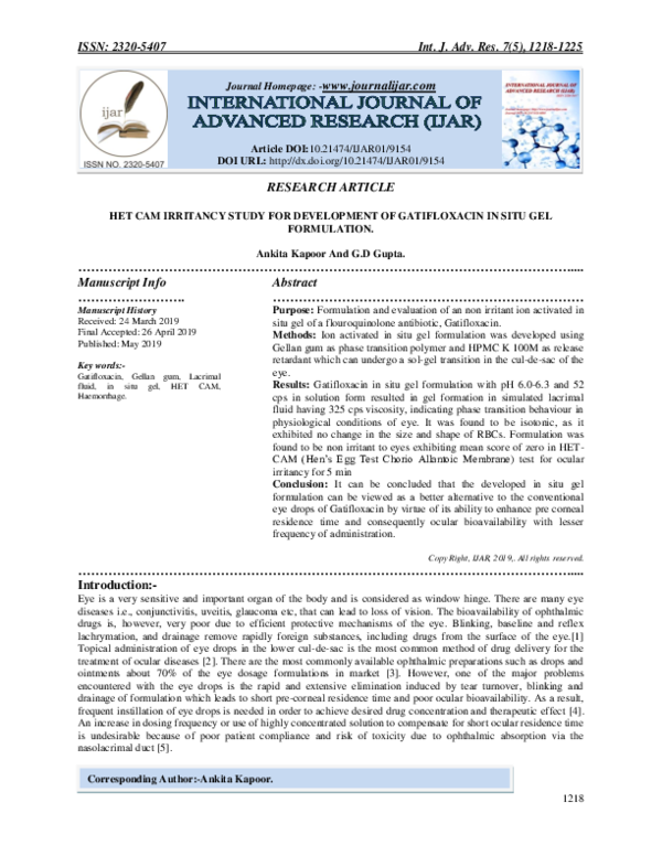(PDF) Het Cam Irritancy Study for Development of Gatifloxacin in Situ ...