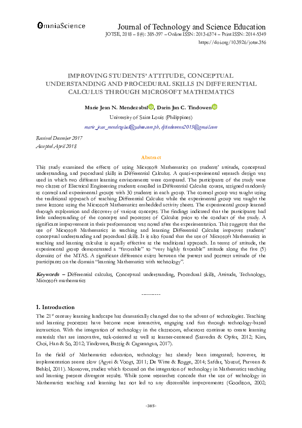 (PDF) Improving students' attitude, conceptual understanding and ...