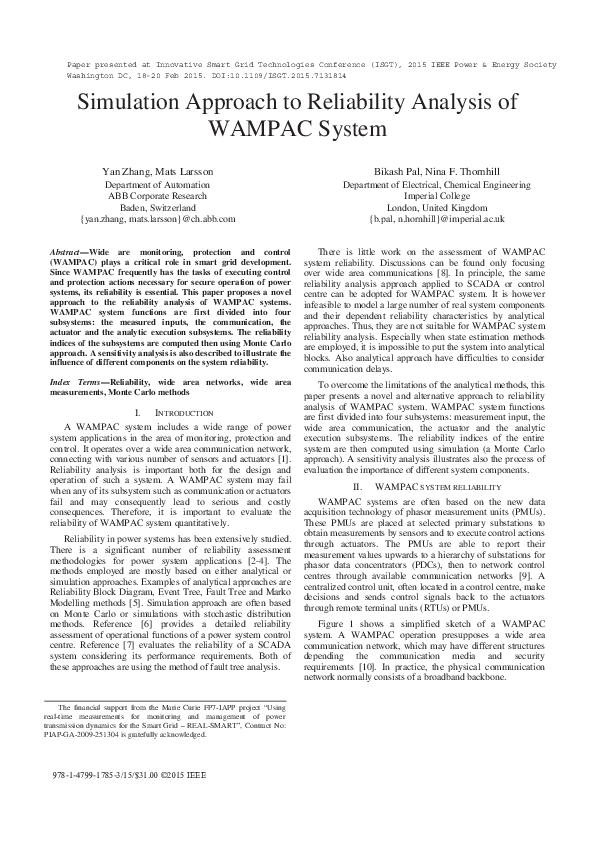(PDF) A simulation approach to reliability analysis of weapon systems