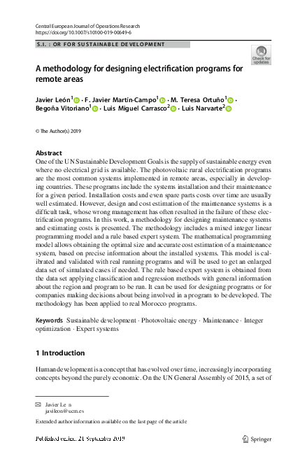 (PDF) A methodology for designing electrification programs for remote areas