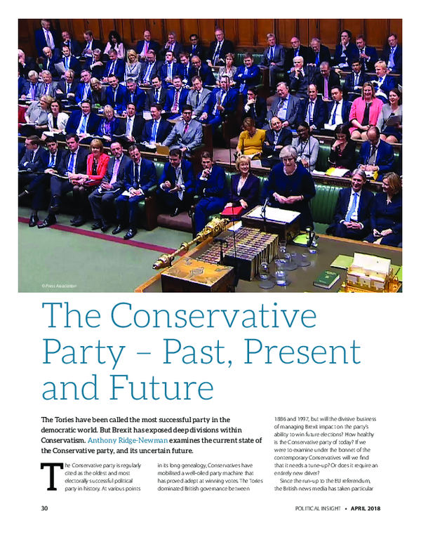 (PDF) The Conservative Party – Past, Present and Future