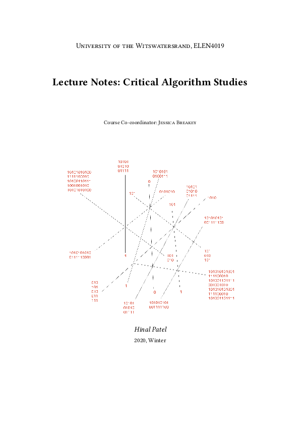 (PDF) Critical Algorithm Studies