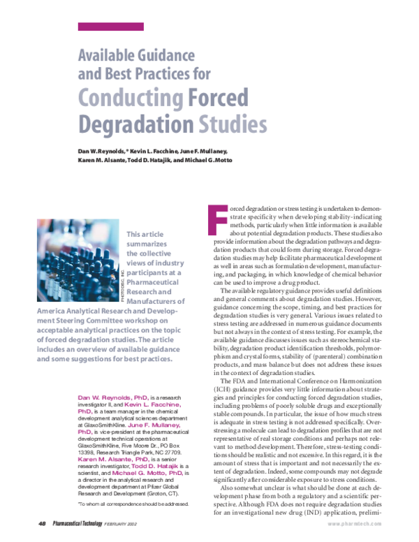 (PDF) Available guidance and best Practices for Conducting Forced ...