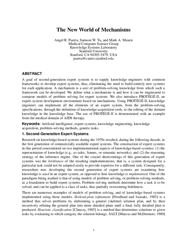 (PDF) The New World of Mechanisms